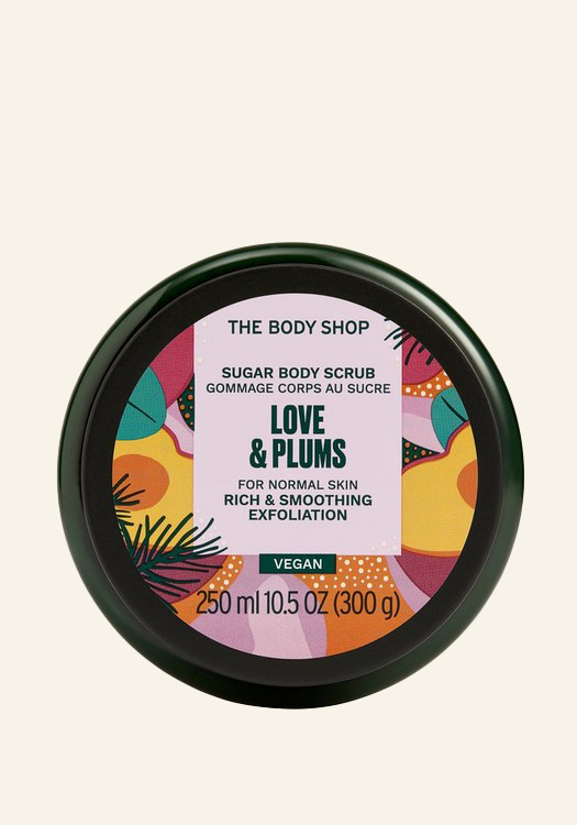 Love & Plum Body Scrub 250ml | The Body Shop Indonesia