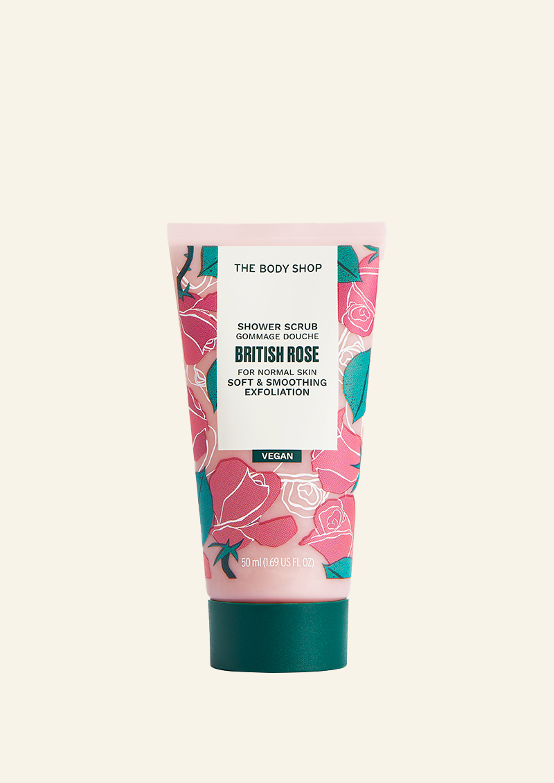 British Rose Body Scrub 50ml | The Body Shop Indonesia