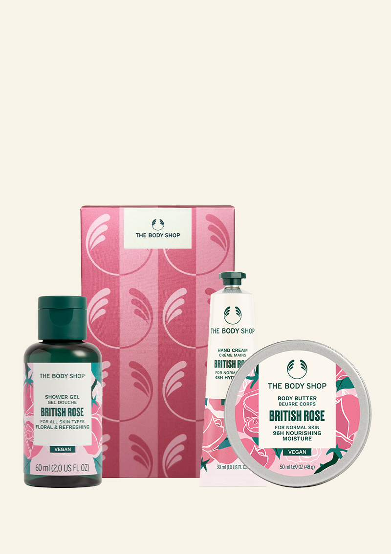 Mini Trio British Rose Gift Set | The Body Shop Indonesia