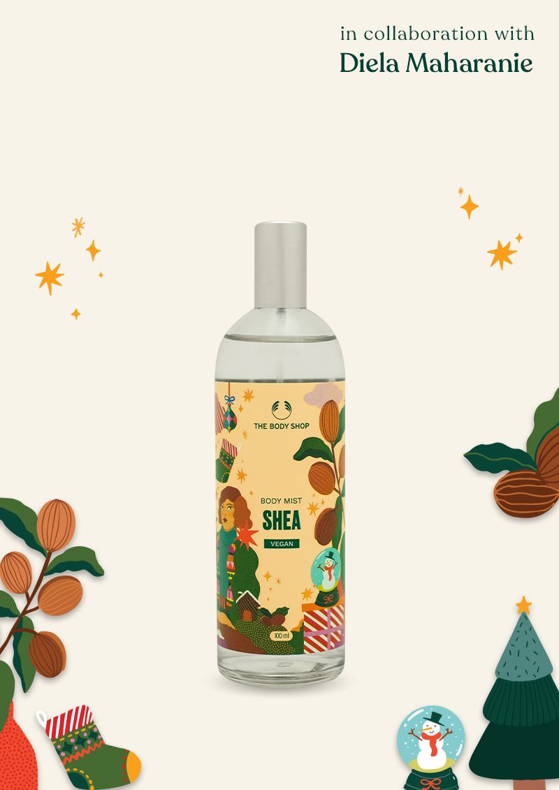 Limited Edition Shea Body Mist 100ml X Diela Maharani | The Body Shop ...