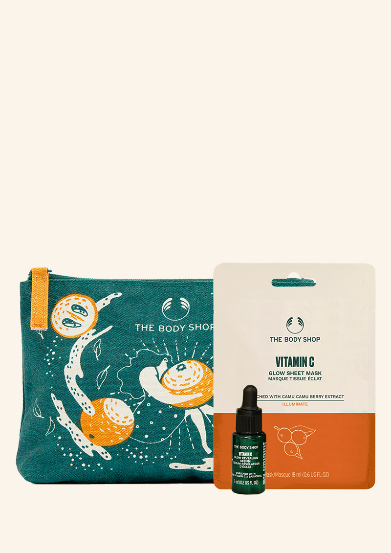 Glow Hard Vitamin C Trial Kit | The Body Shop Indonesia